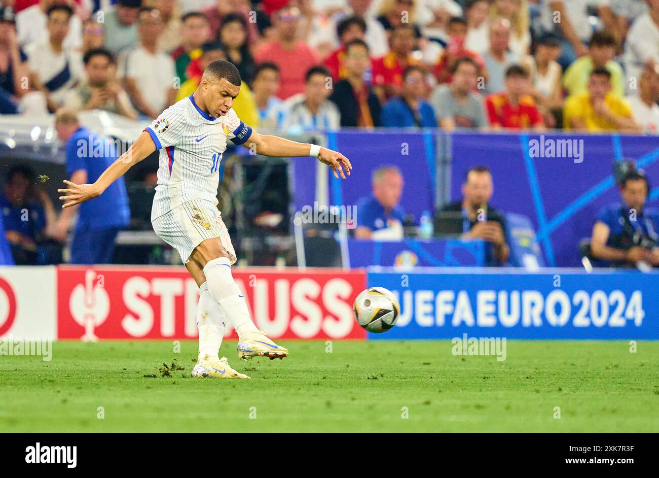 Kylian MBAPPE, FRA 10 in the semi final match SPAIN - FRANCE 2-1 of the ...
