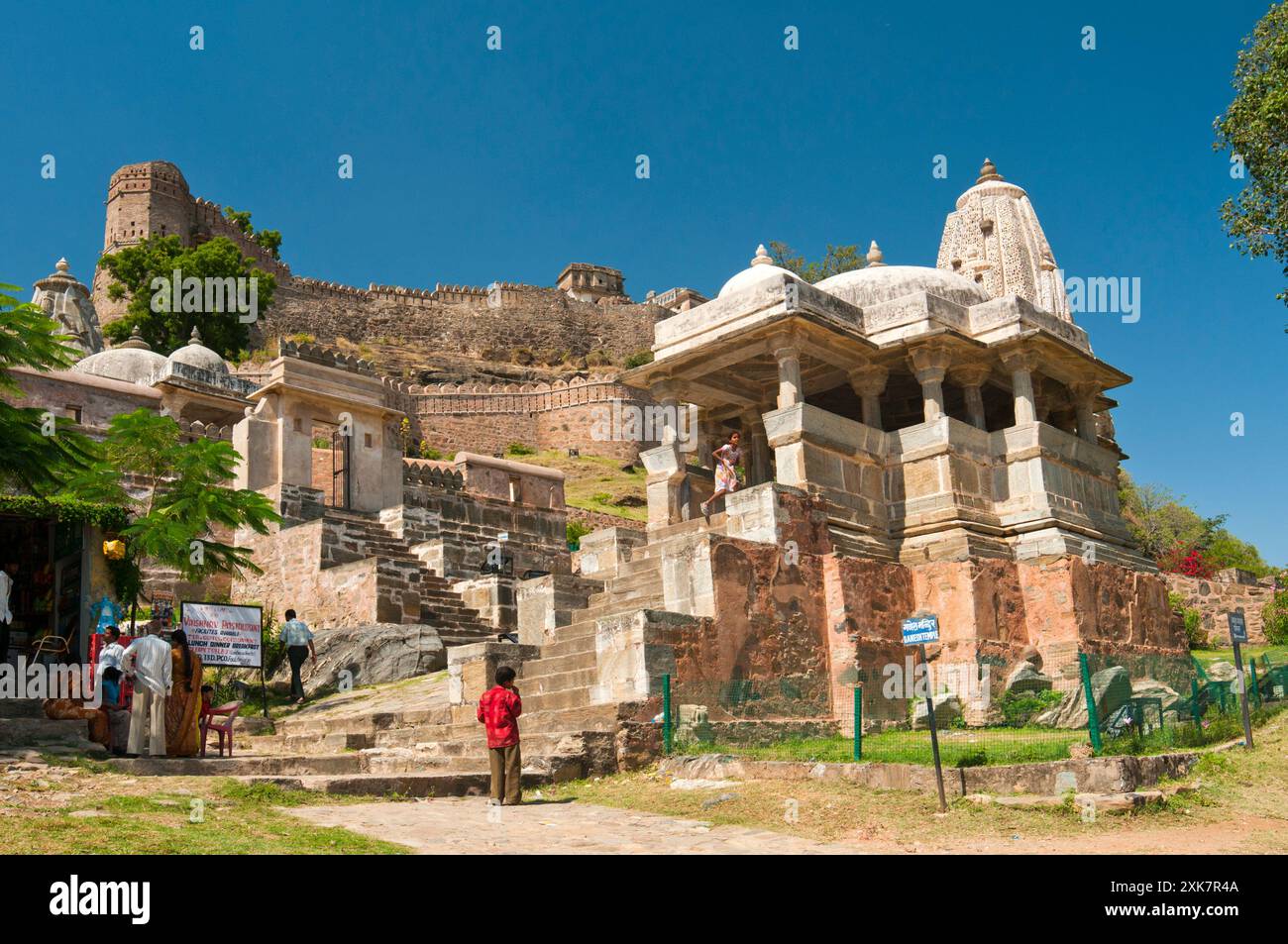 Kumbhalgarh Fort, Rajasthan state, India, Asia, Built during the course ...