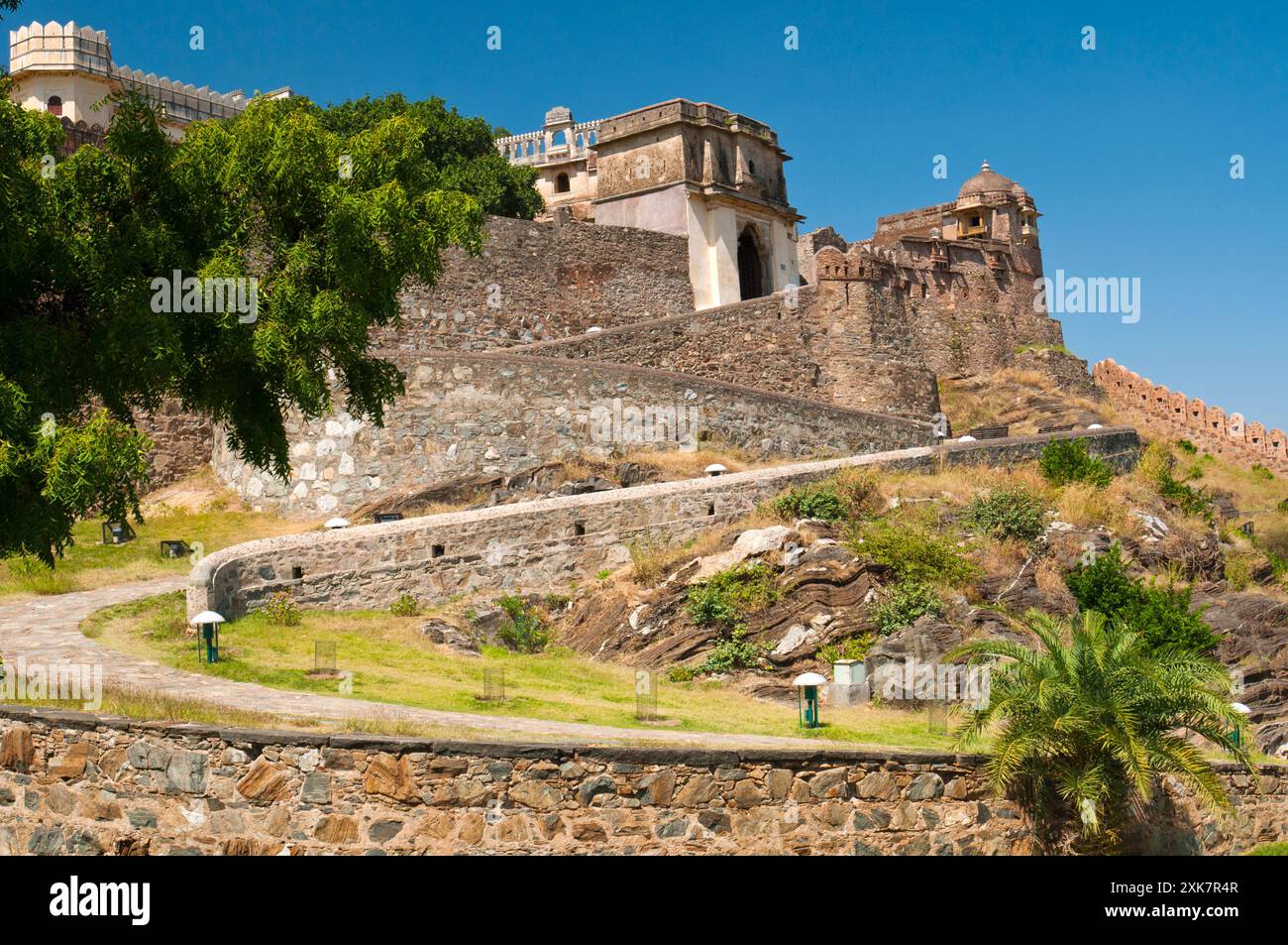 Kumbhalgarh Fort, Rajasthan state, India, Asia, Built during the course ...