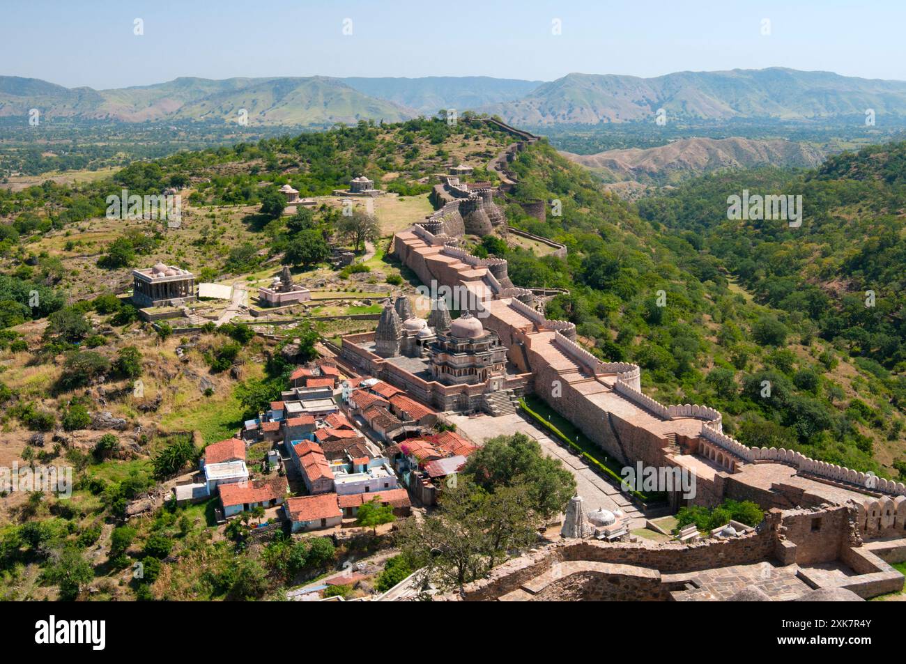 Kumbhalgarh Fort, Rajasthan state, India, Asia, Built during the course ...