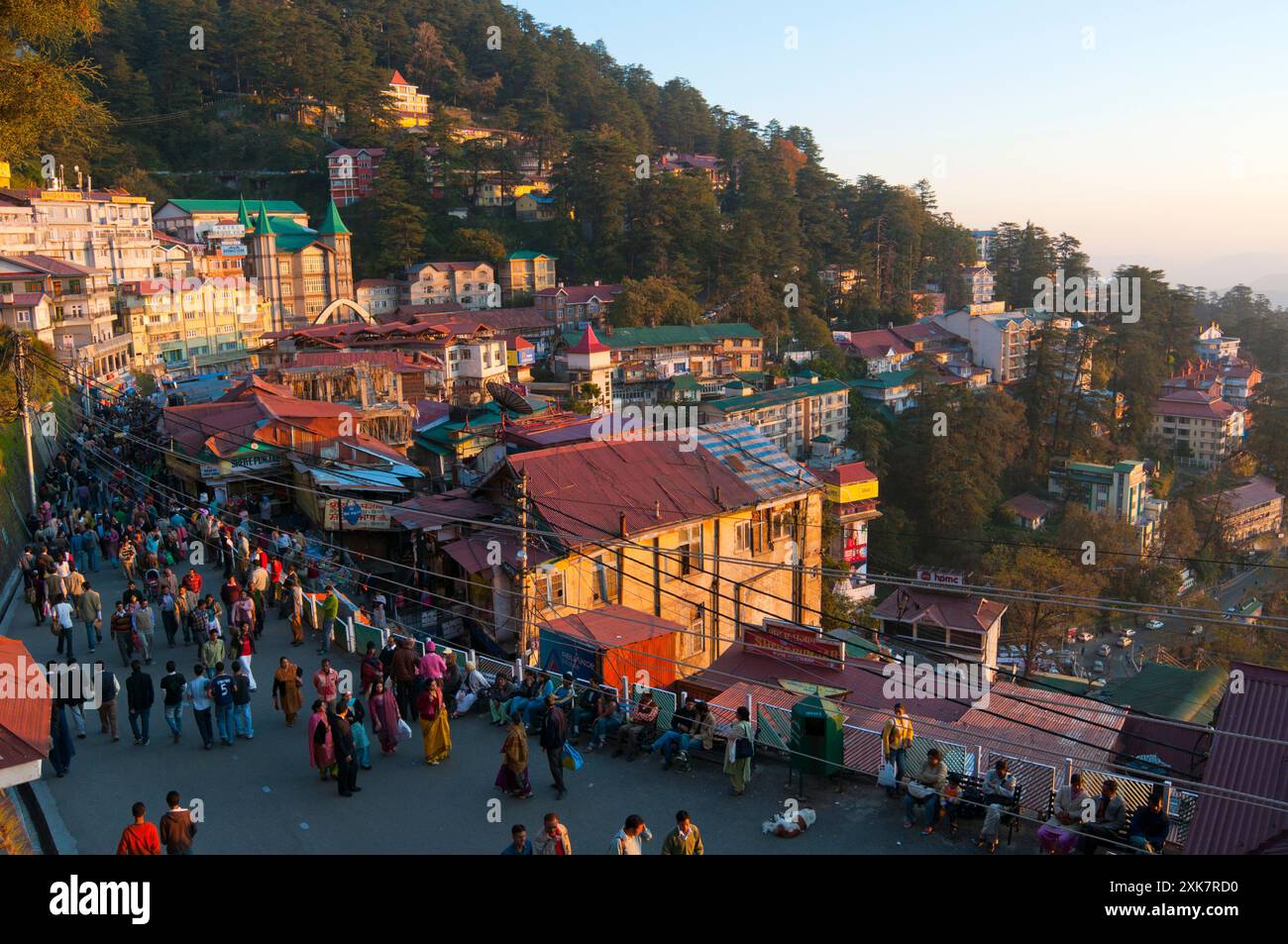 Shimla, north-west Himalayas, Himachal Pradesh, India, Asia, In 1864 ...