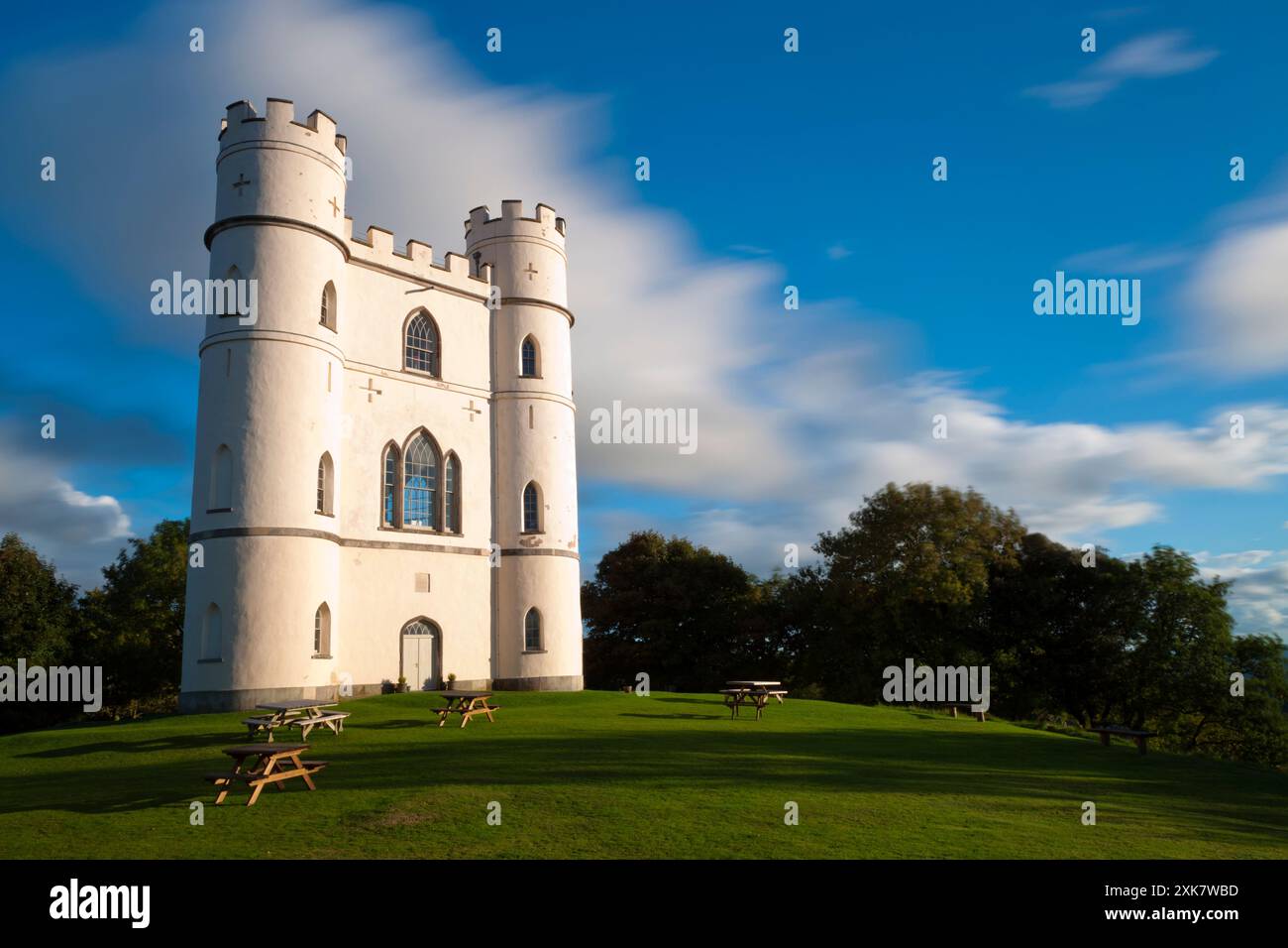 Haldon Belvedere, also known as Lawrence Castle, an 18th century tower ...