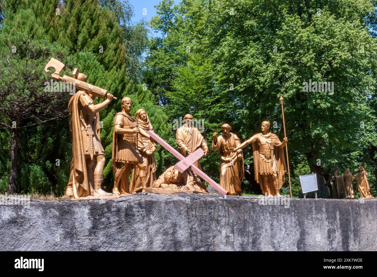 The sculptural composition of the episode of the ascent of Jesus Christ ...