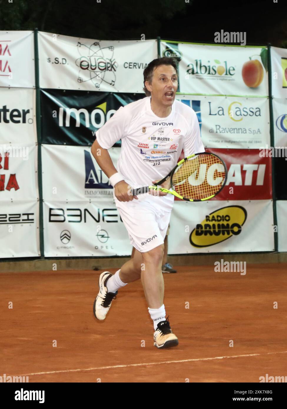 Milano Marittima (RA), "Vip Master" tennis tournament. In the photo: Ubaldo Pantani Stock Photo ...