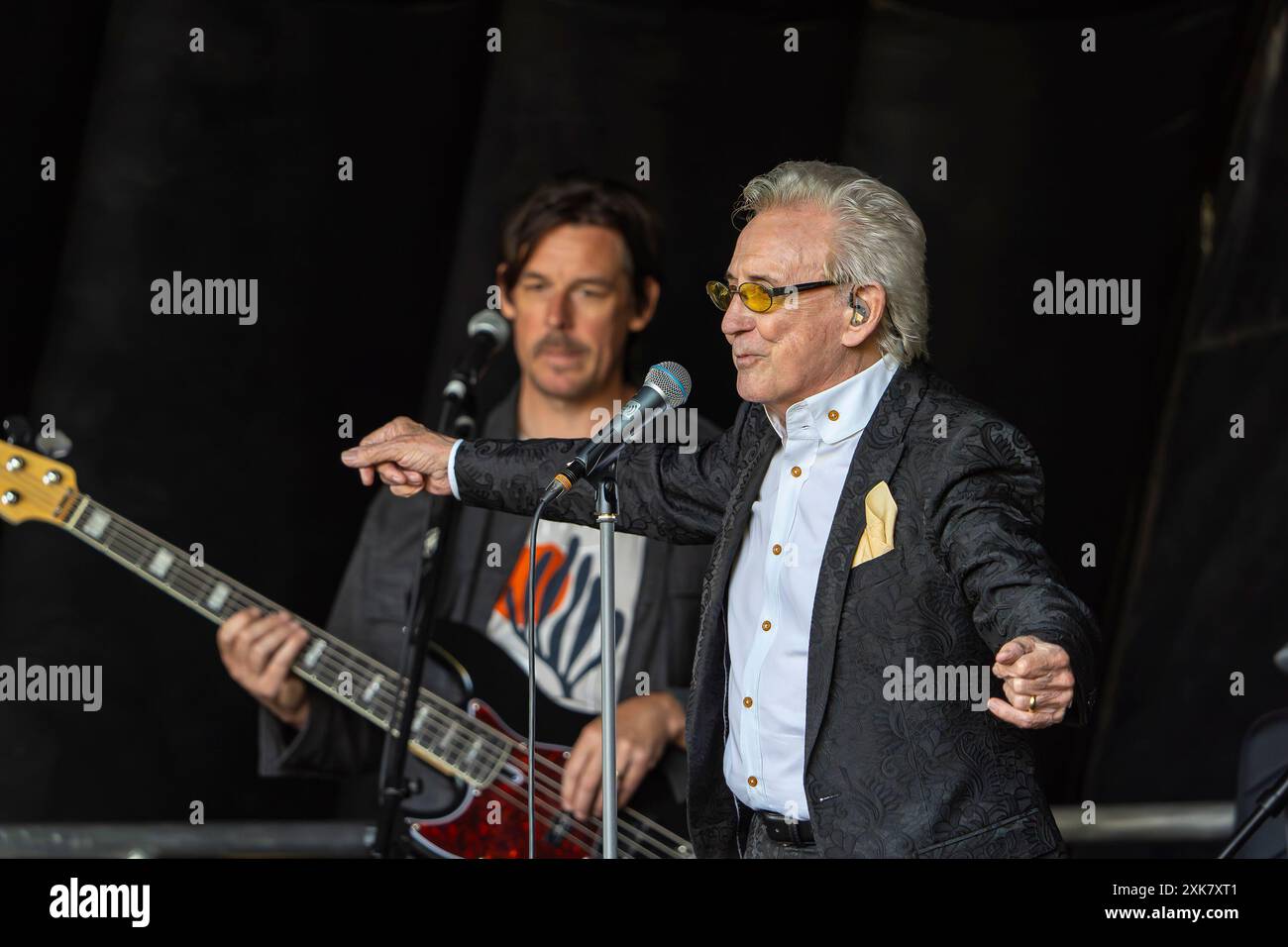 Kidderminster, UK. 21st July, 2024. Legendary singer Tony Christie ...
