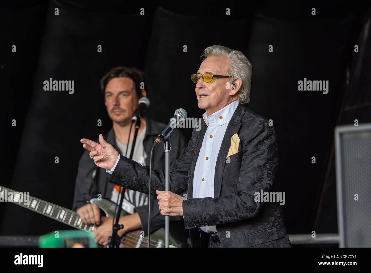 Kidderminster, UK. 21st July, 2024. Legendary singer Tony Christie ...