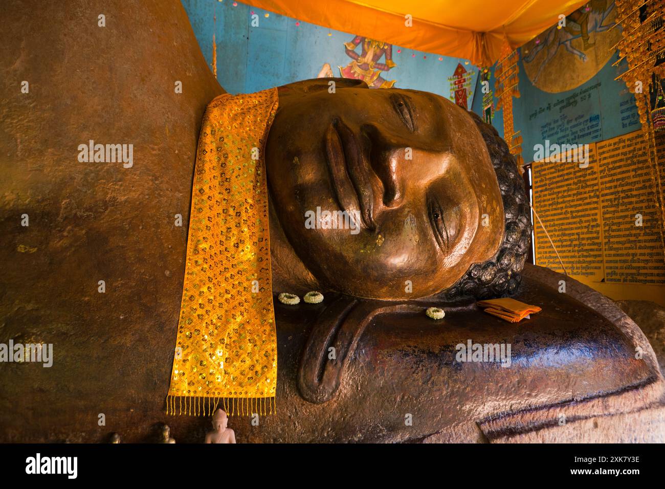 Buddha in Temple Preah Ang Thom. Phnom Kulen. Siem Reap Province ...