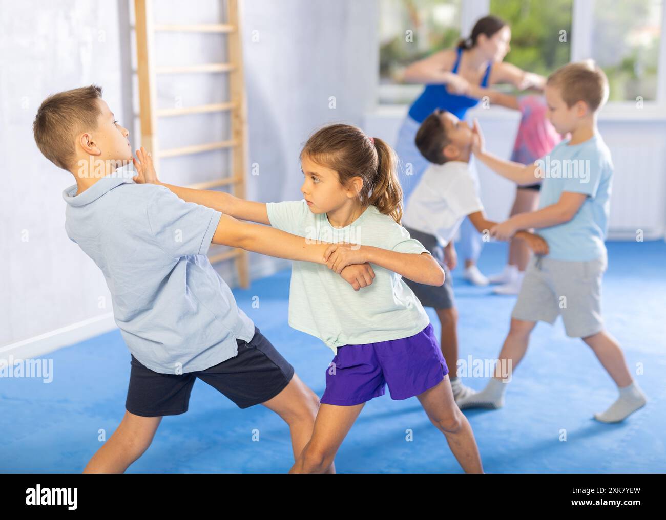 perfecting their head punch Stock Photo - Alamy
