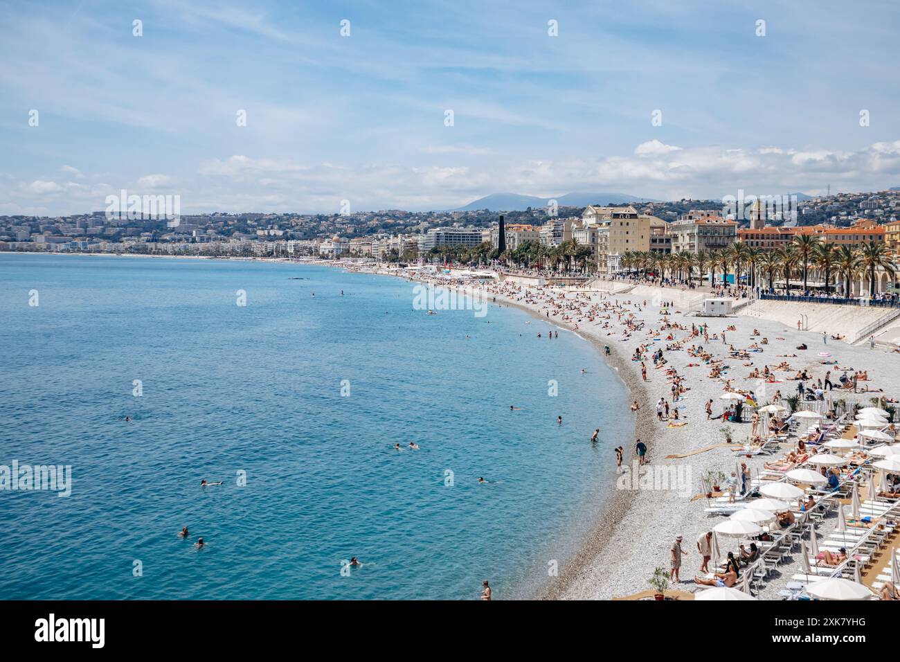 Nice, France - May 25, 2024: View of Nice, Promenade des Anglais and ...