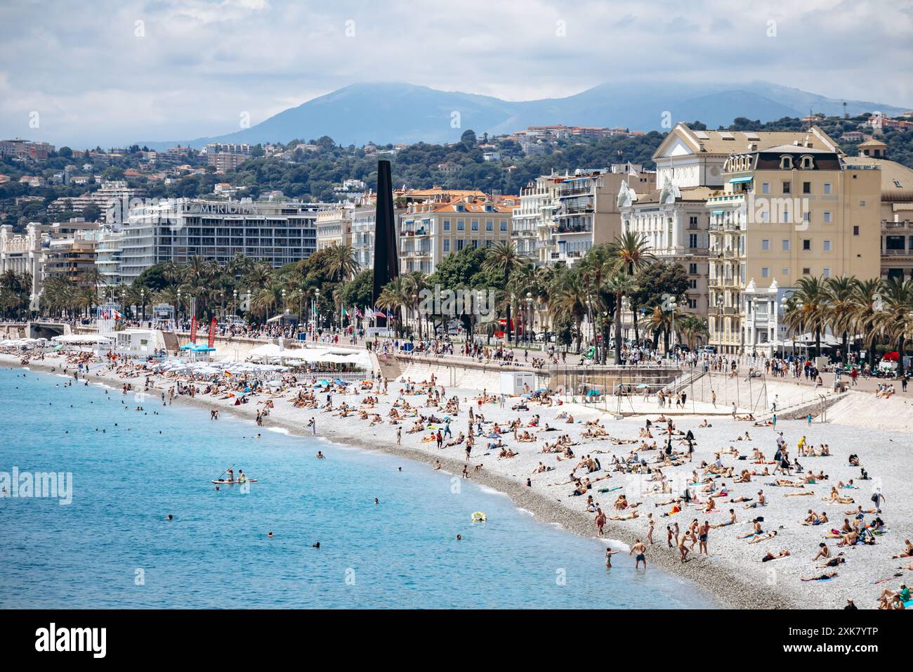 Nice, France - May 25, 2024: View of Nice, Promenade des Anglais and ...