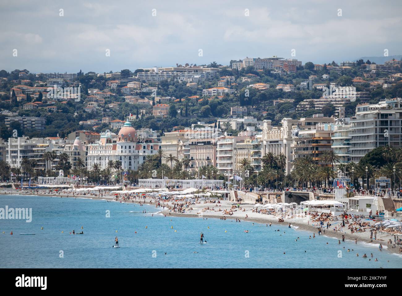 Nice, France - May 25, 2024: View of Nice, Promenade des Anglais and ...