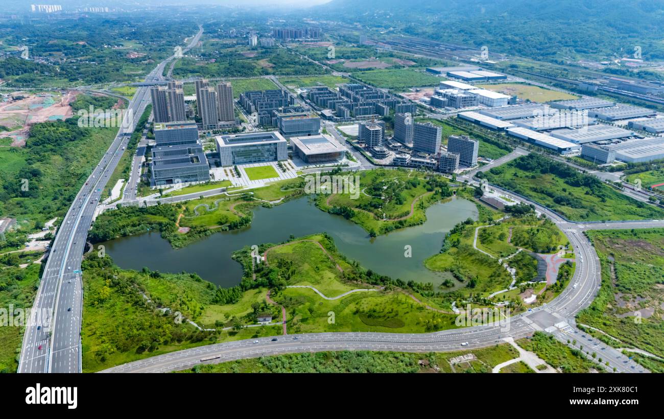 CHONGQING, CHINA - JULY 21, 2024 - The SERES headquarters building in ...
