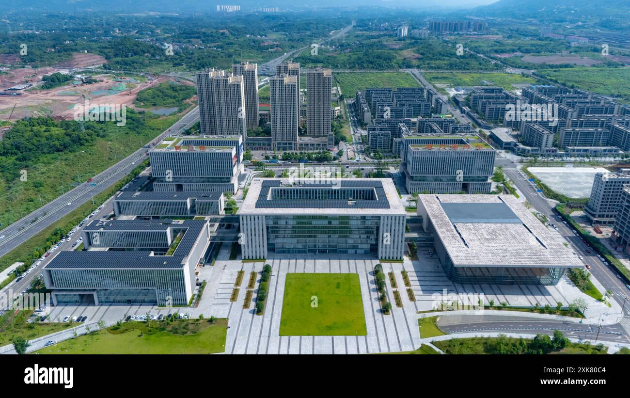 CHONGQING, CHINA - JULY 21, 2024 - The SERES headquarters building in ...