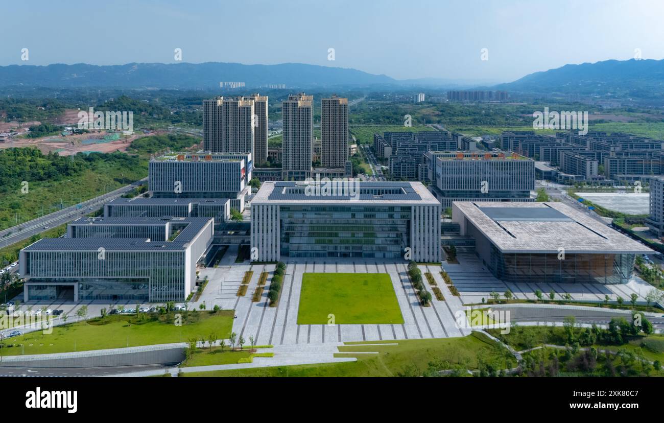 CHONGQING, CHINA - JULY 21, 2024 - The SERES headquarters building in ...