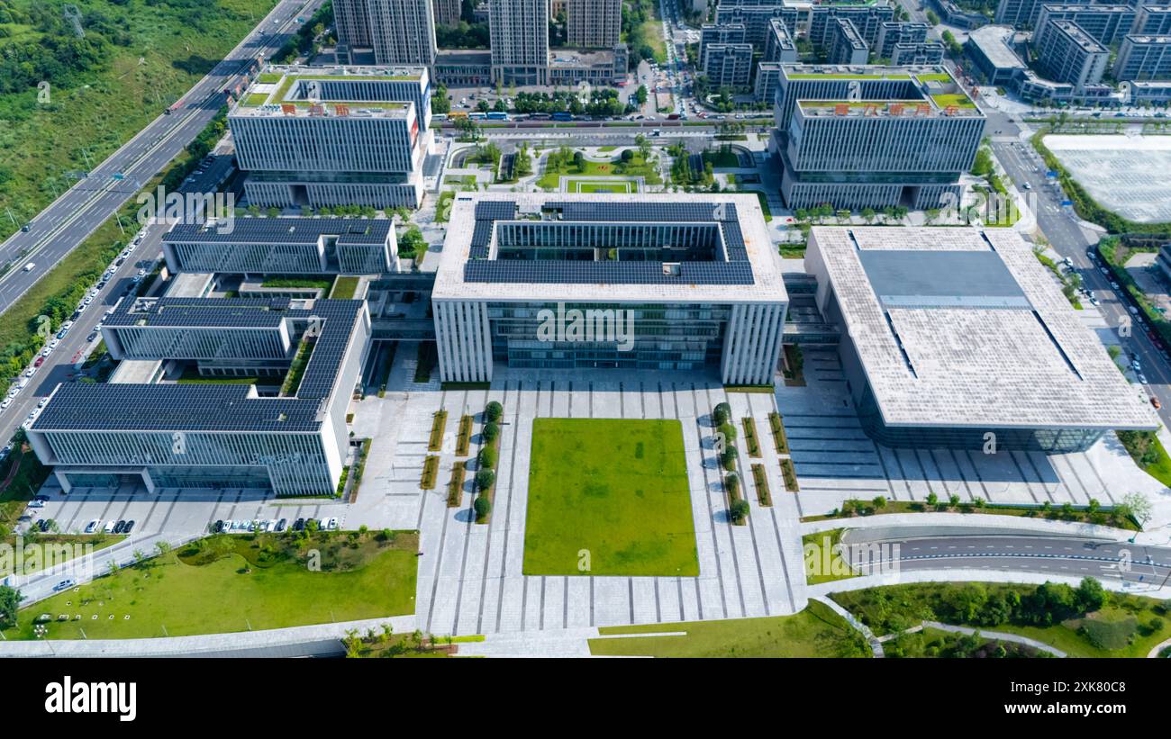 CHONGQING, CHINA - JULY 21, 2024 - The SERES headquarters building in ...