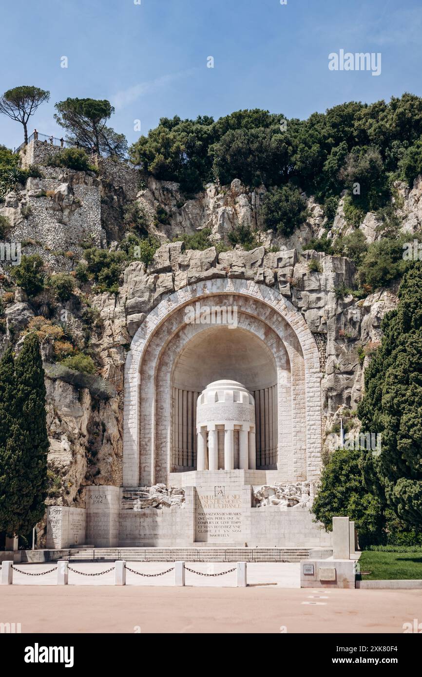 Nice, France - May 25, 2024: The Monument to the Dead of Nice (Monument ...