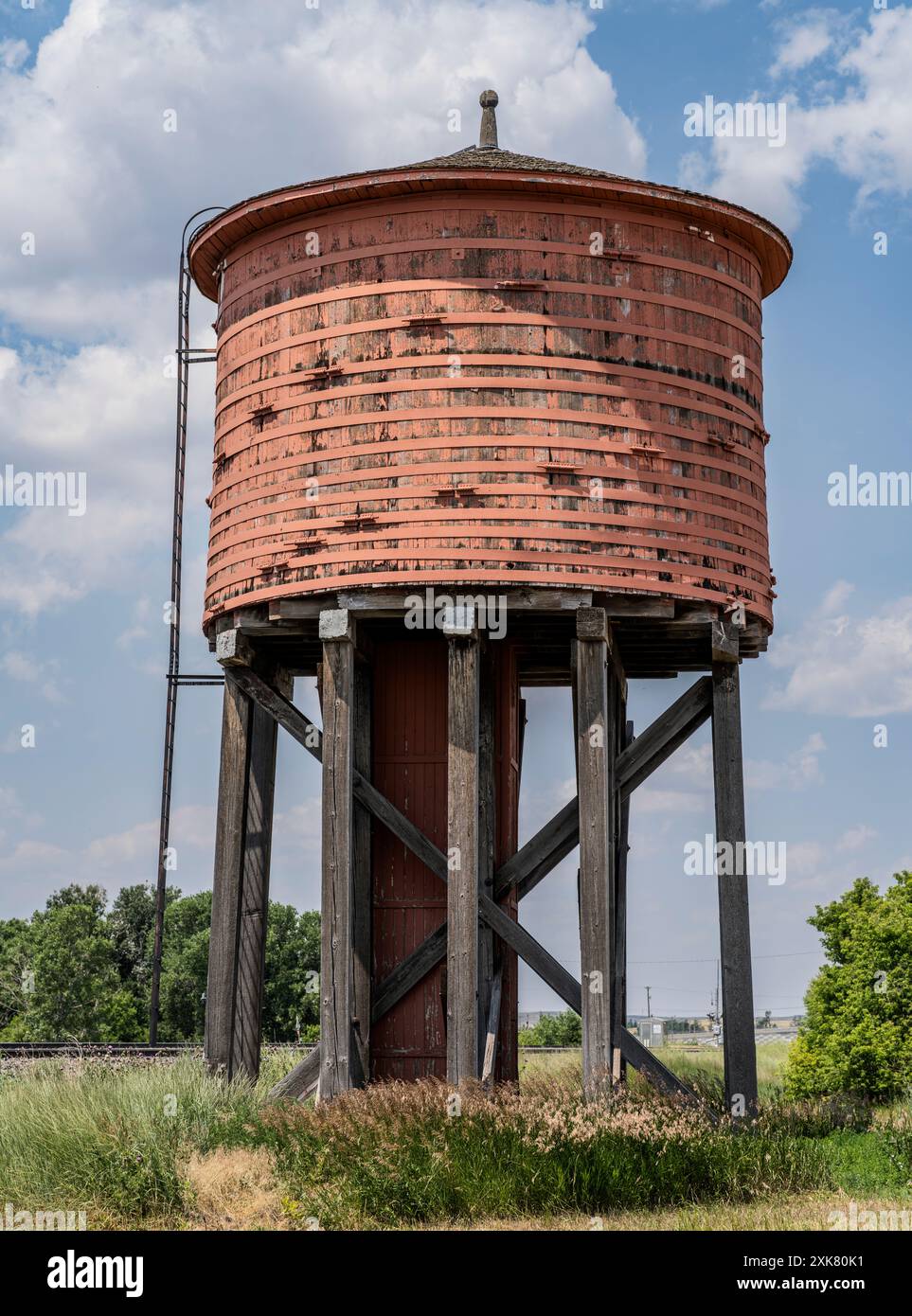Lusk Water Tower, a historical redwood and Douglas fir structure in ...