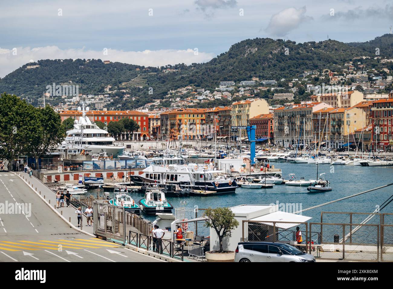 Nice, France - May 25, 2024: The picturesque port of Nice on the French ...