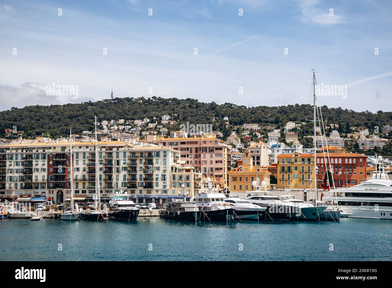 Nice, France - May 25, 2024: The picturesque port of Nice on the French ...