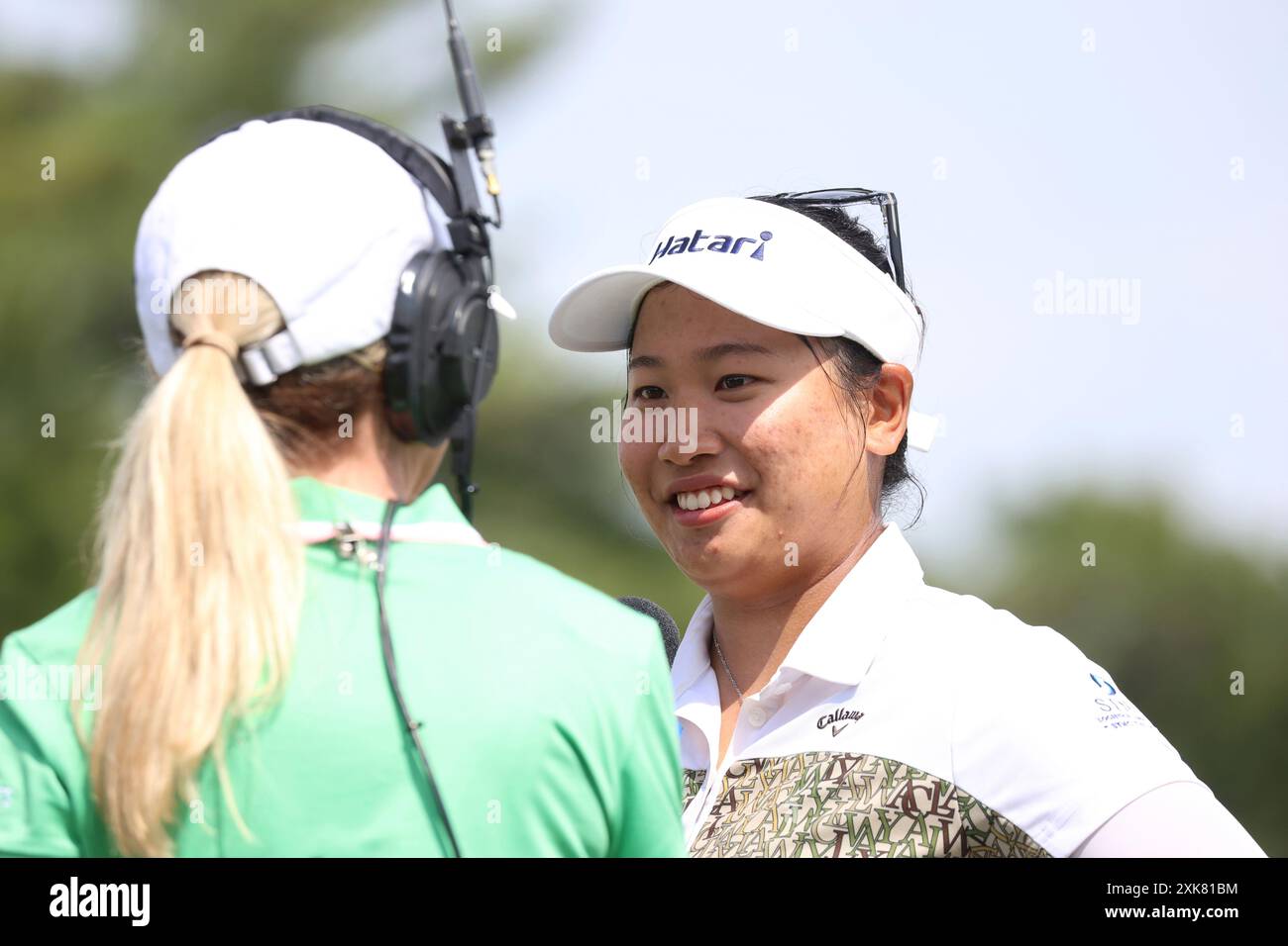 SYLVANIA, OH - JULY 21: LPGA golfer Chanettee Wannasaen does an ...