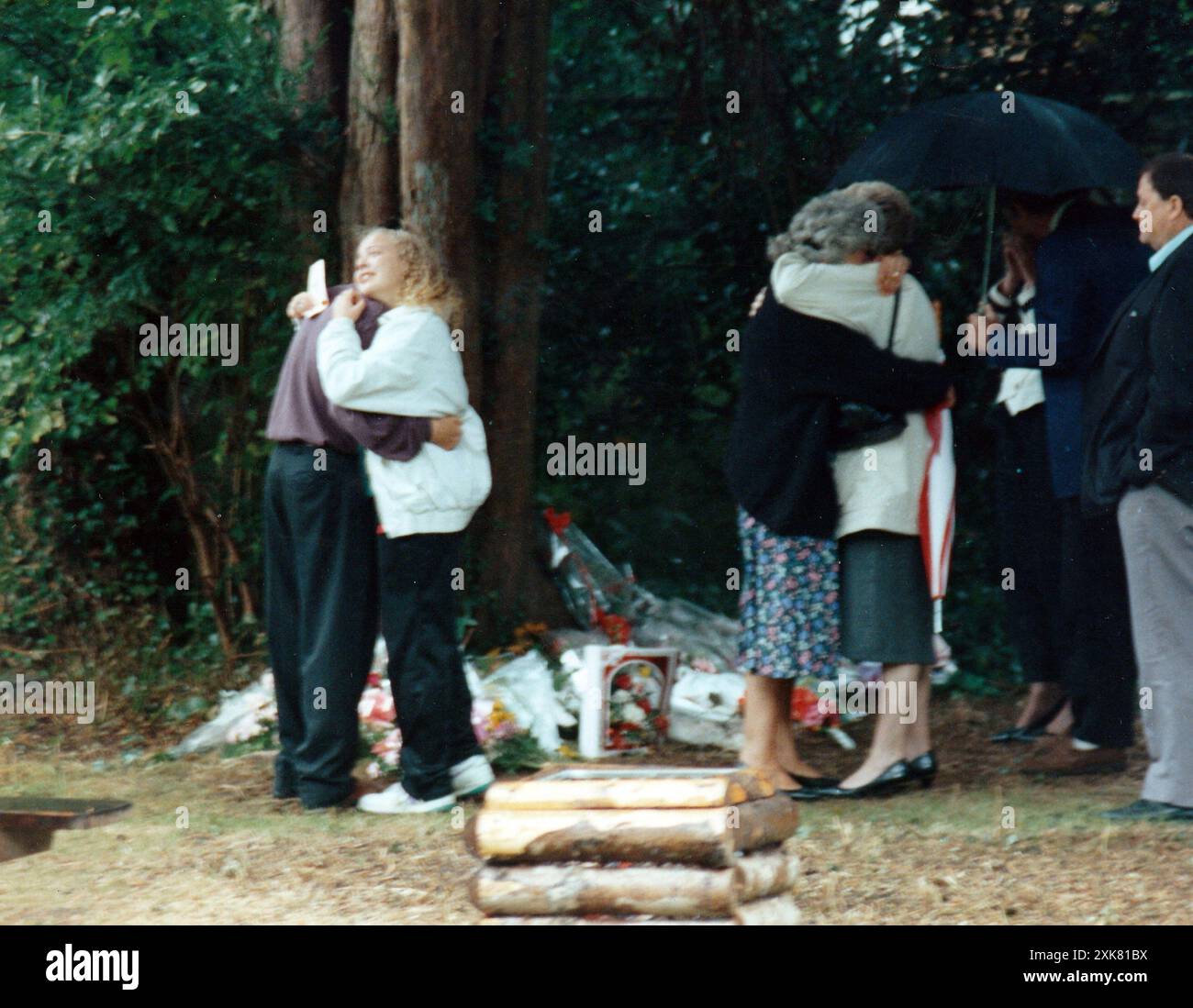 FRIENDS AND FAMILY OF MURDERED SCHOOLGIRL HELEN GORRIE VISIT THE SITE ...