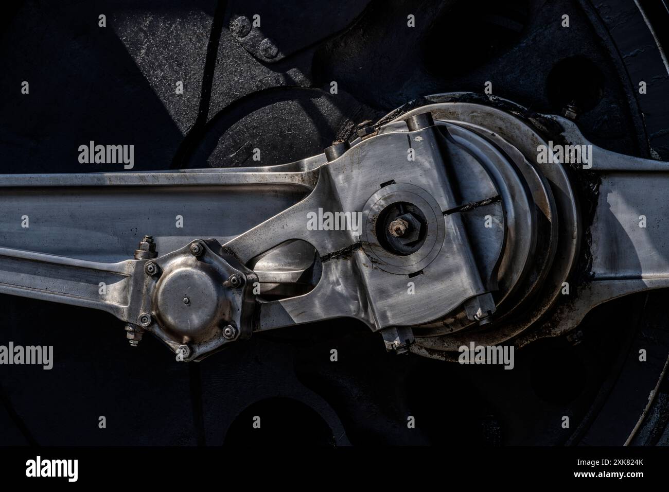 Running gear on Union Pacific steam locomotive 4014 Stock Photo - Alamy