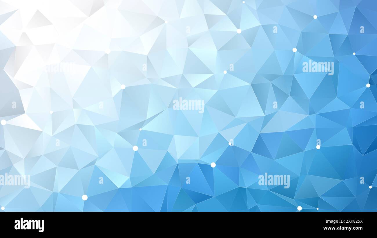 White, light gray & light blue mesh grid polygon vector pattern ...