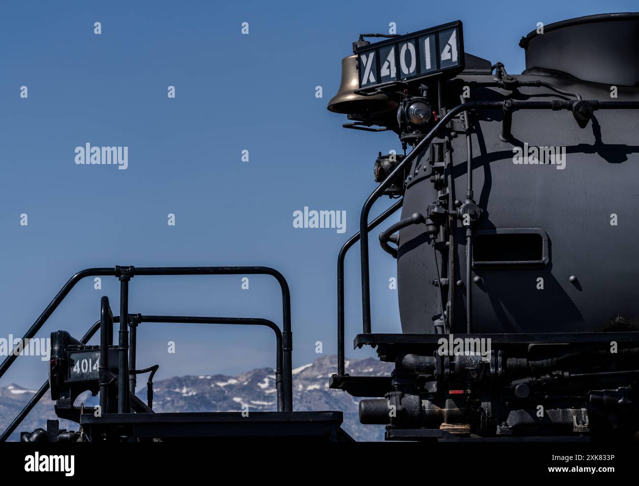 The front end of Union Pacific steam locomotive 4014 Stock Photo - Alamy