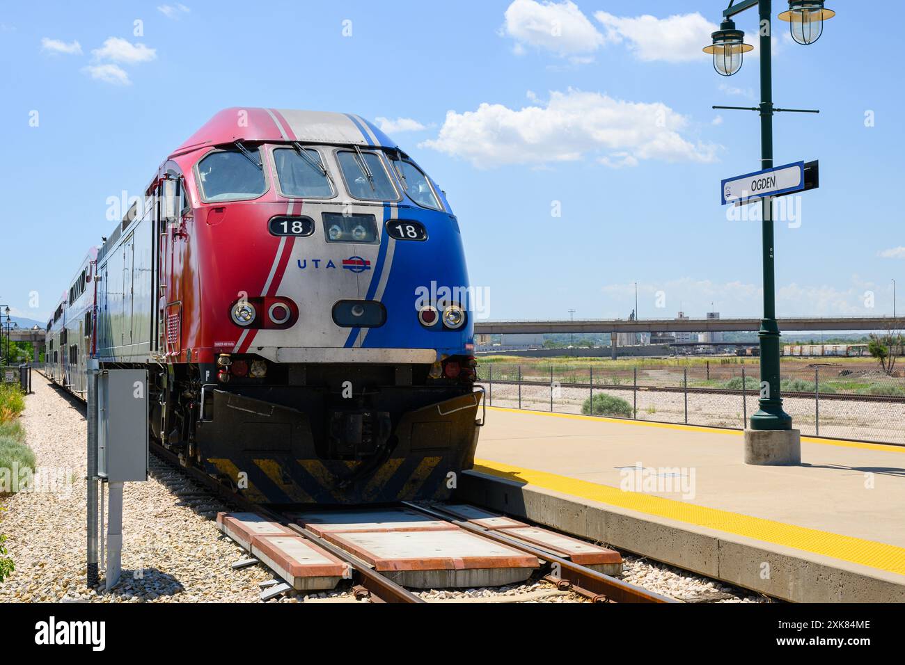 Ogden, UT, USA - June 10, 2024; Utah Transit Authority Front Runner ...