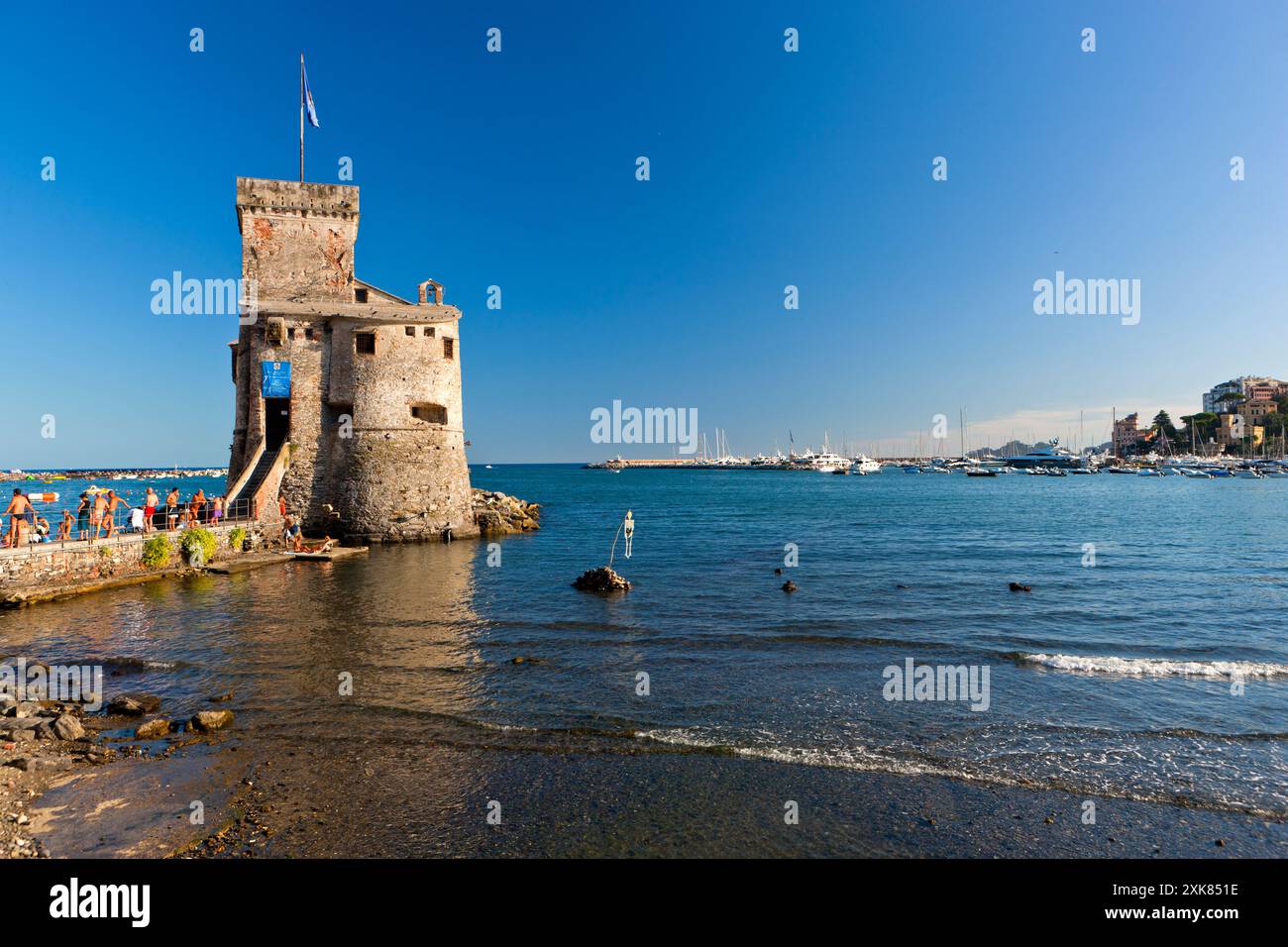 The Castello sul Mare (Castle-on-the-Sea), Rapallo, Province of Genoa ...