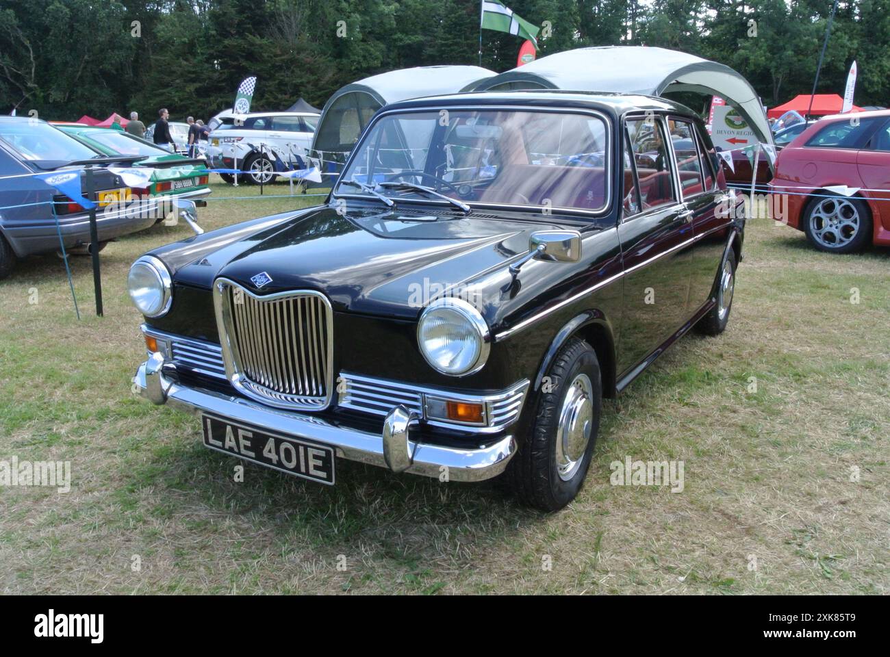 A 1967 Riley Kestrel 1100cc parked on display at the 49th Historic ...