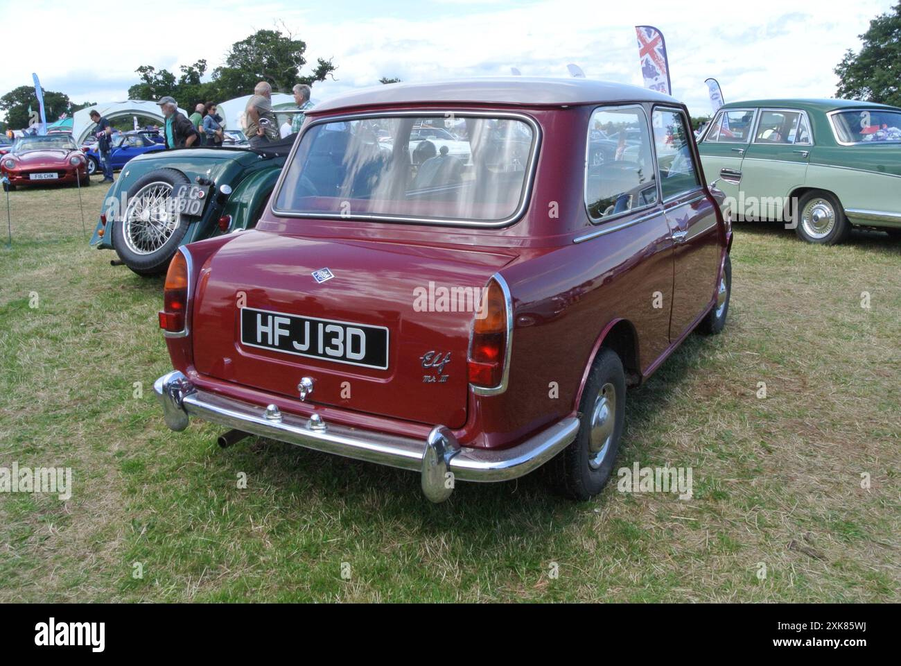 A 1966 Riley Elf Mk 3 parked on display at the 49th Historic Vehicle ...