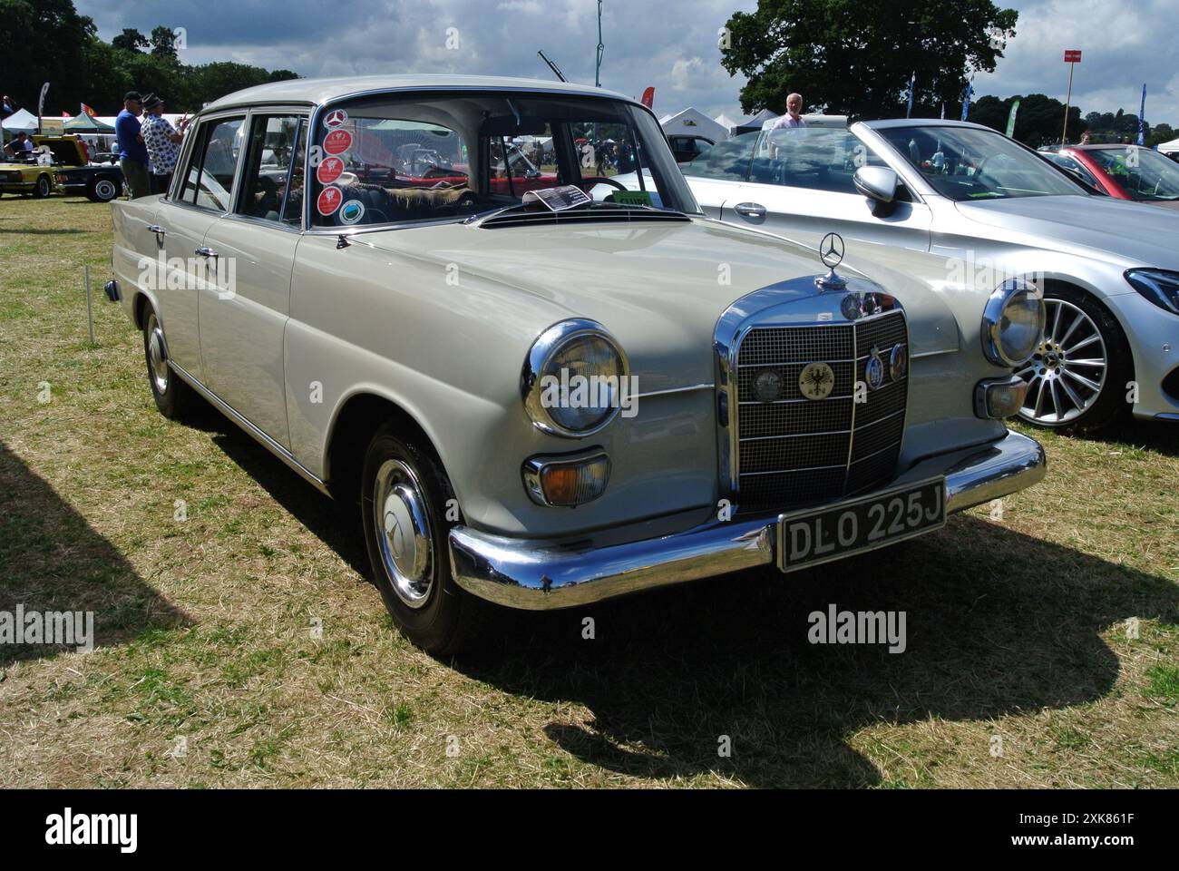 A 1967 Mercedes Benz 230 S parked on display at the 49th Historic ...