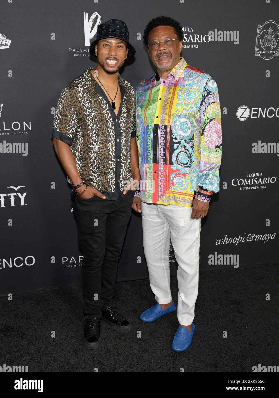 July 20, 2024, Santa Monica, California, USA: Greg Mathis Jr. and Greg ...