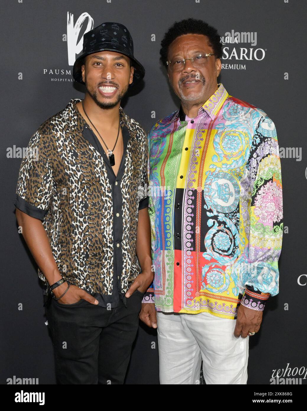 July 20, 2024, Santa Monica, California, USA: Greg Mathis Jr. and Greg ...