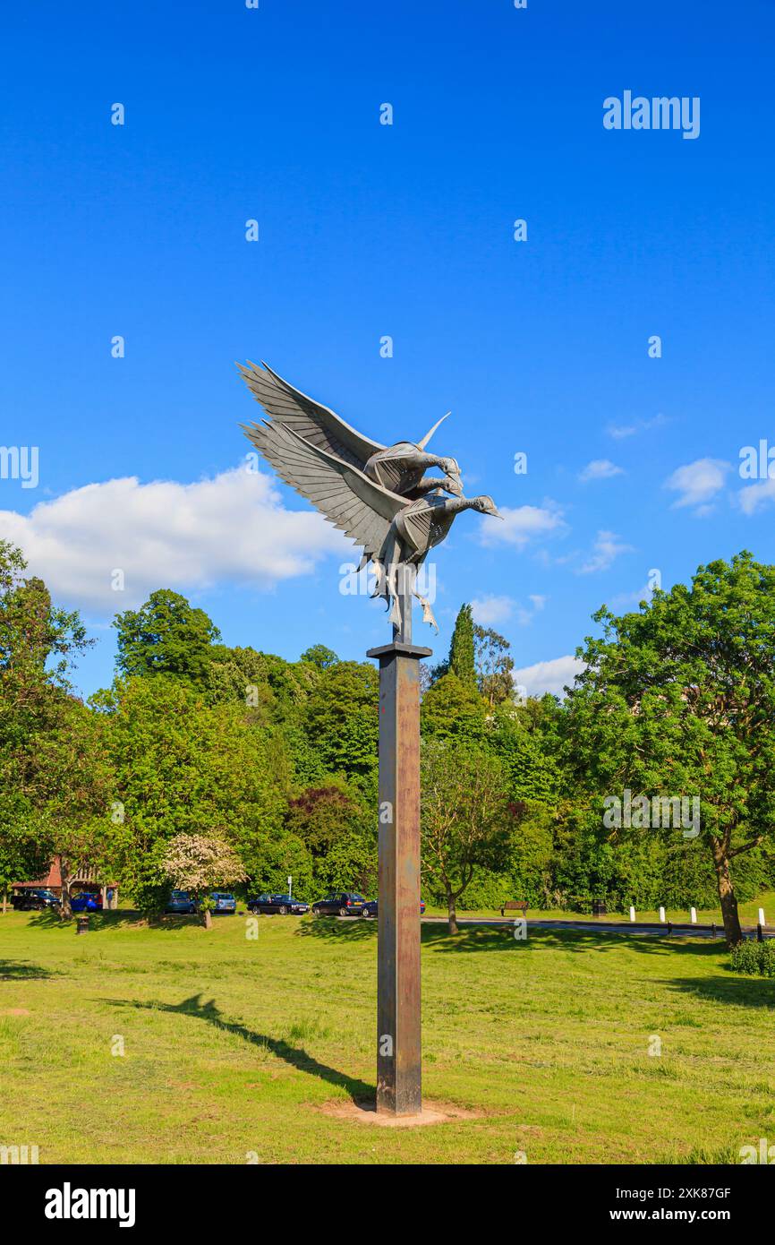 The Mallard sculpture by local sculptor Walenty Pytel on the River Walk ...