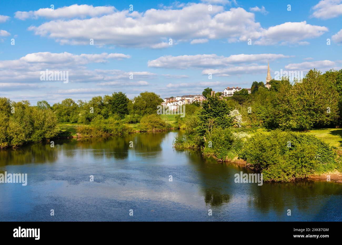 View from Ross River Bank Viewpoint of the spire of St Mary's church ...