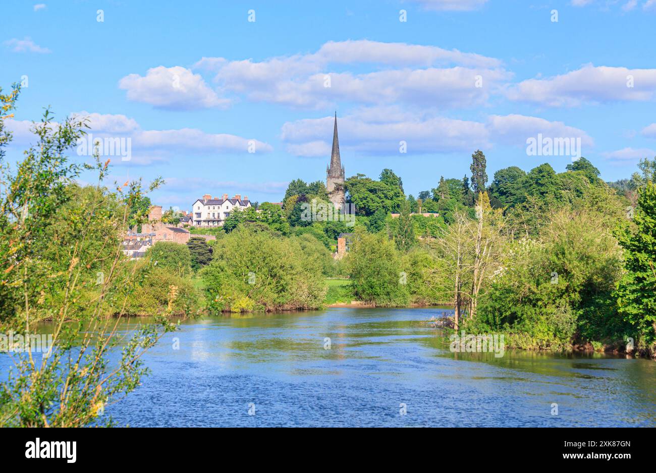 View from Ross River Bank Viewpoint of the spire of St Mary's church ...