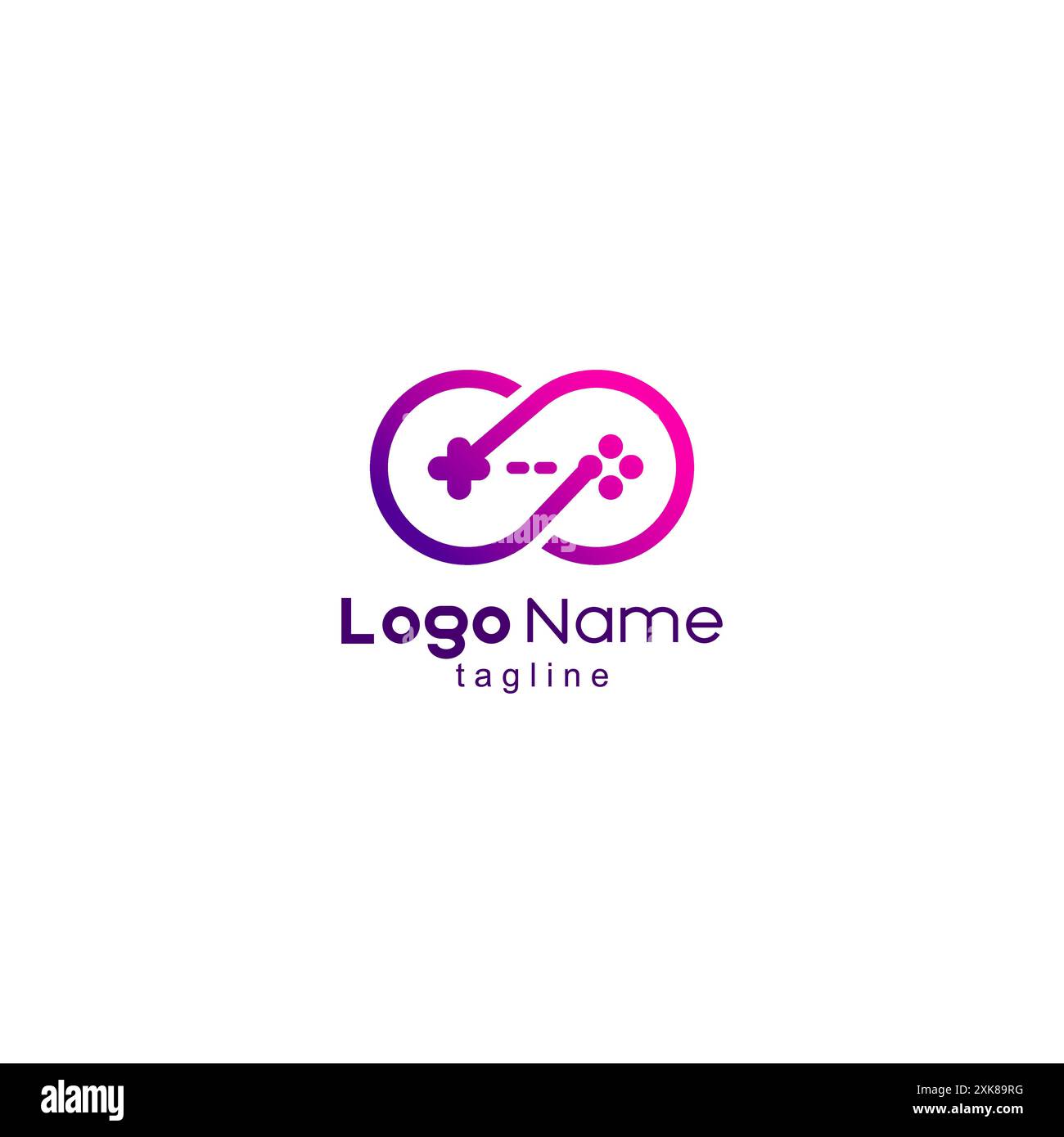 infinity console game logo design vector Stock Vector Image & Art - Alamy
