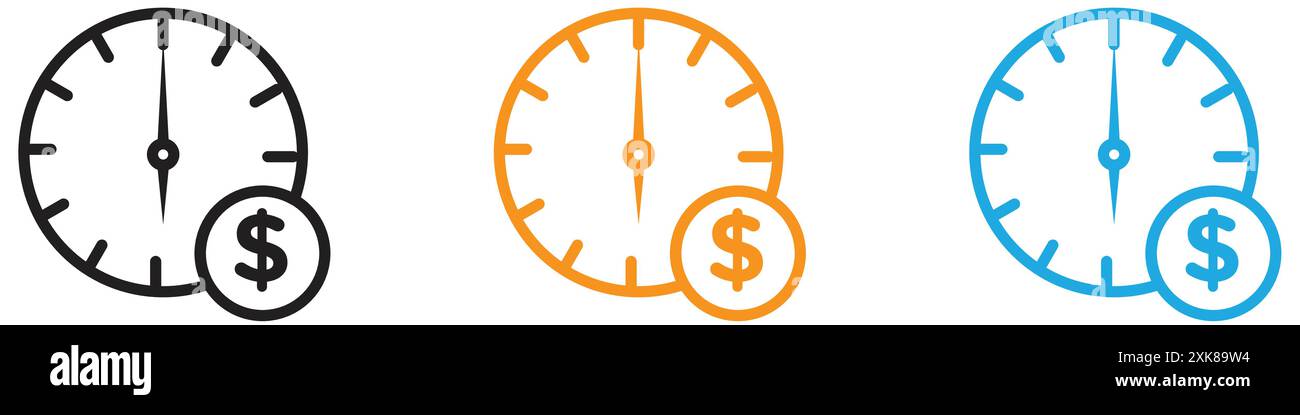 Annuity due icon vector logo set collection or bundle pack group Stock ...