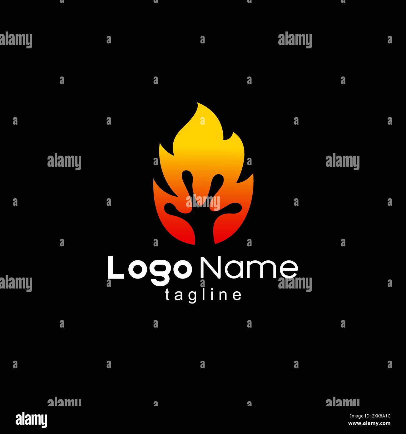 Frog legs fire logo design vector Stock Vector Image & Art - Alamy