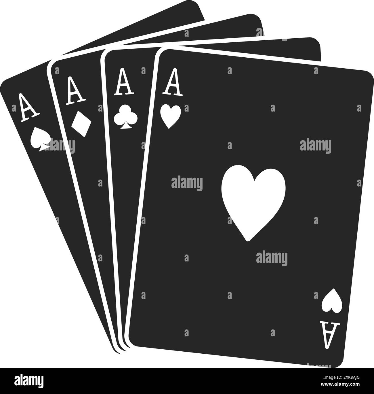 All four suits of aces playing cards including hearts, diamonds, clubs ...