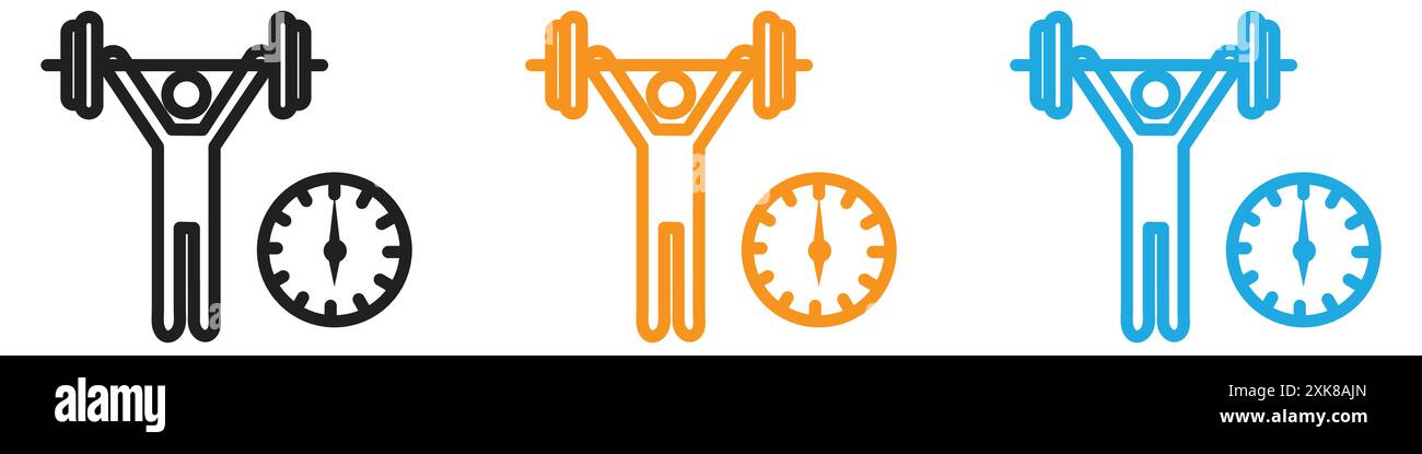 Exercise group stroke Stock Vector Images - Alamy
