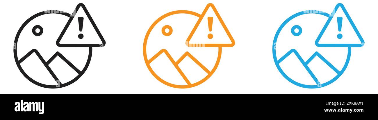 Image Error icon vector logo set collection or bundle pack group Stock ...