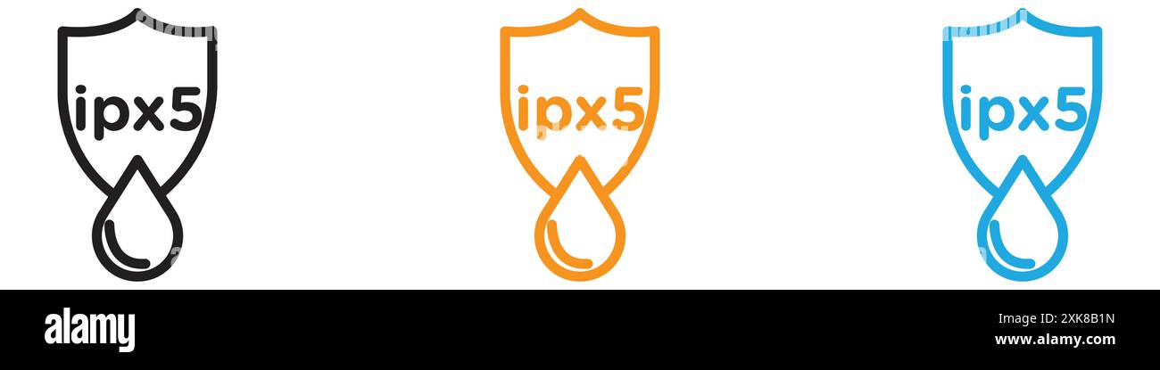 Waterproof ipx5 vector vectors hi-res stock photography and images - Alamy