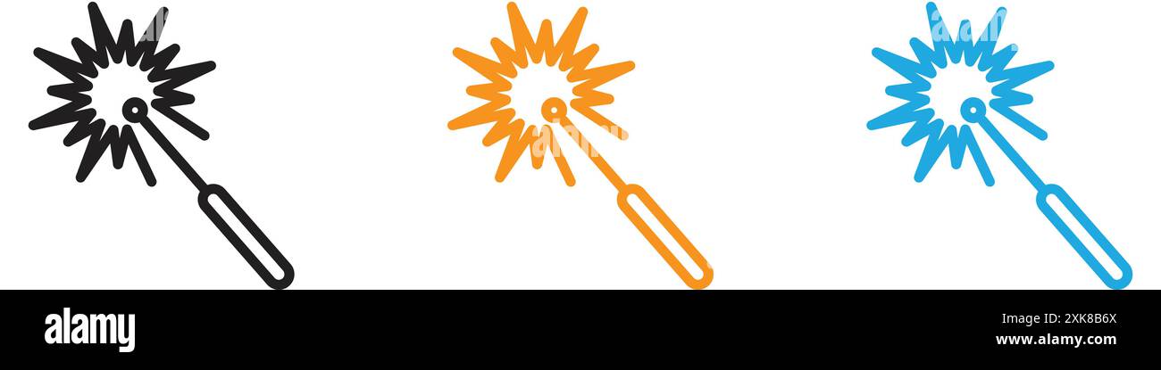 laser lamp icon vector logo set collection or bundle pack group Stock ...