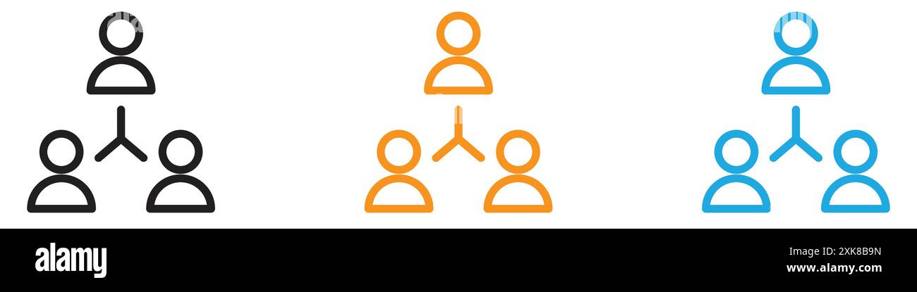 Modern teamwork icon vector logo set collection or bundle pack group ...