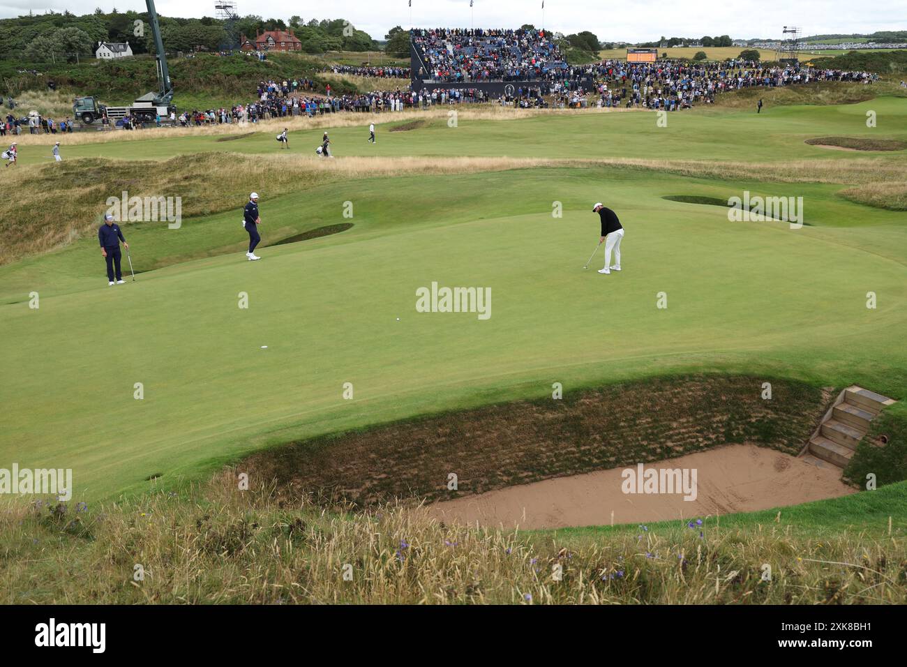 United States' Scottie Scheffler on the 8 hole during the day 2 of the ...