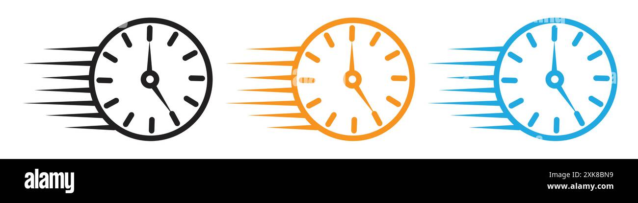 Quick time icon vector logo set collection or bundle pack group Stock ...