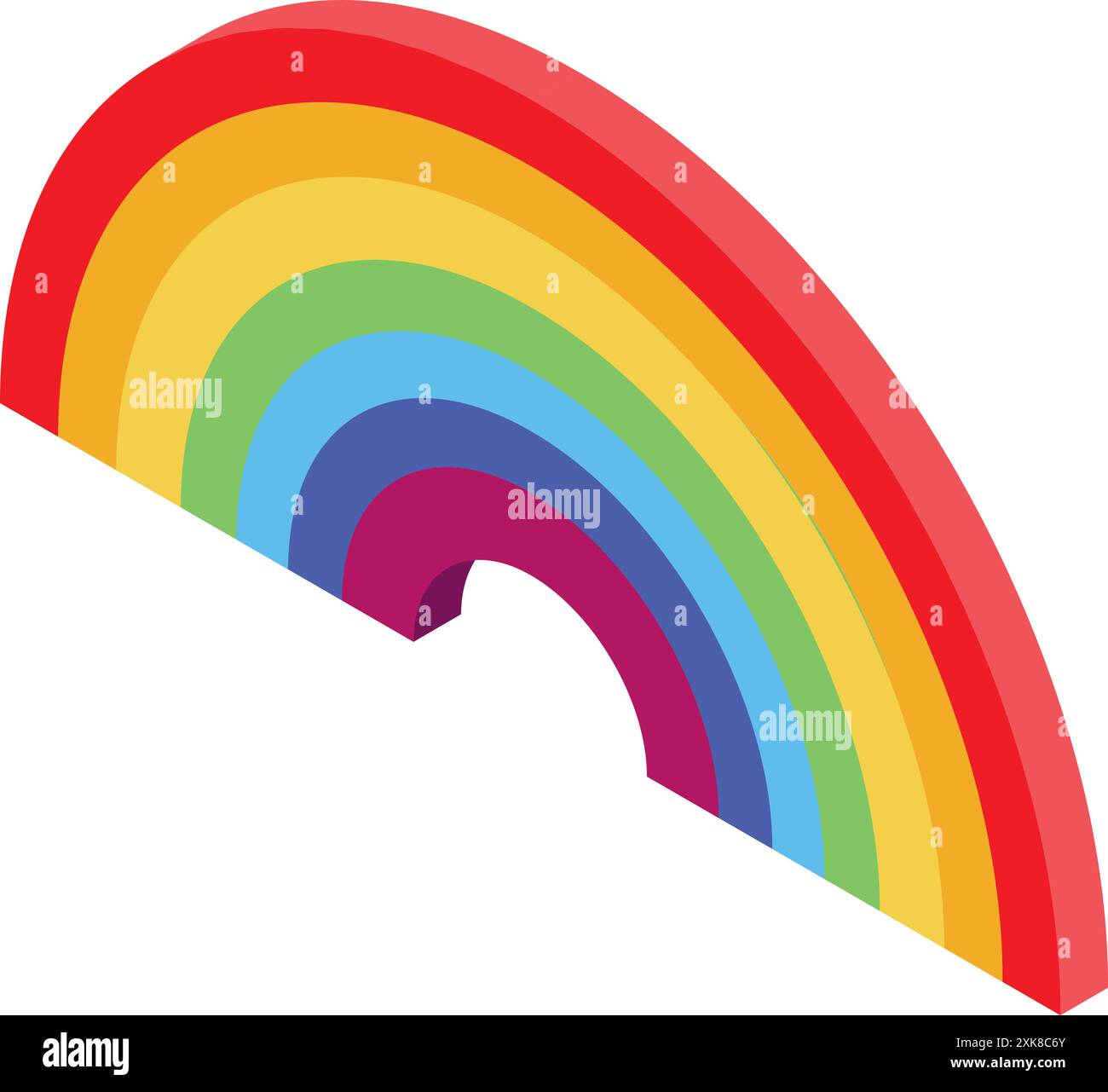 Rainbow spectrum colorful minimal Cut Out Stock Images & Pictures - Alamy